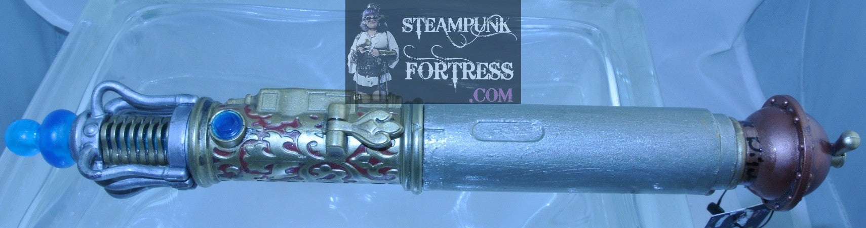 PEWTER DOCTOR WHO DR SONIC SCREWDRIVER WORKING LIGHTS UP 8 SOUNDS STAR ...