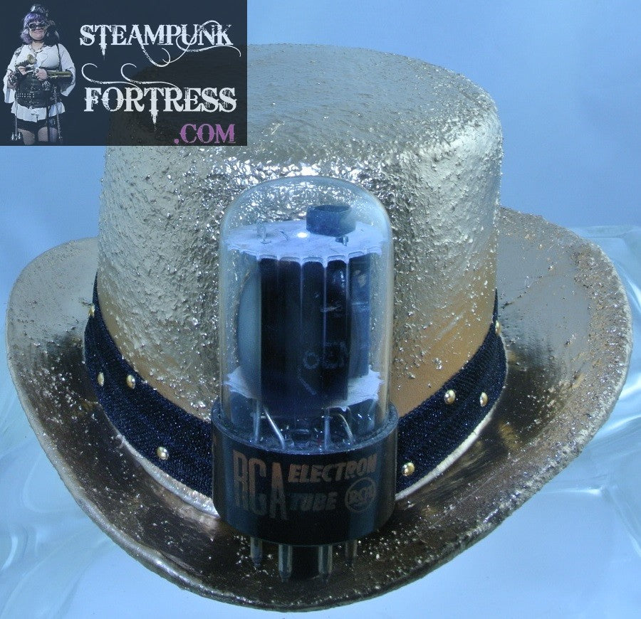 ROSE GOLD ROCKET FRONT BLACK STRETCH GOLD STUDDED RIBBON BAND MEDIUM M ...